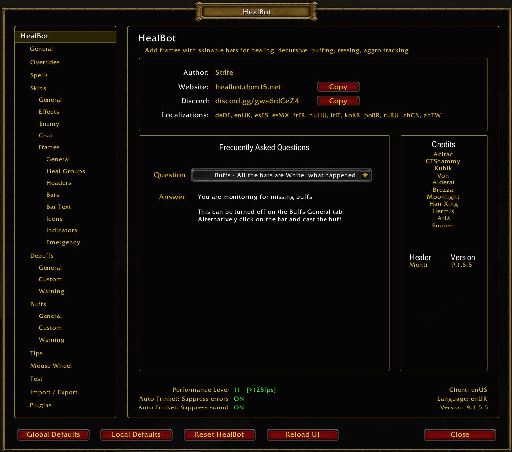 options:about [Healbot Help]